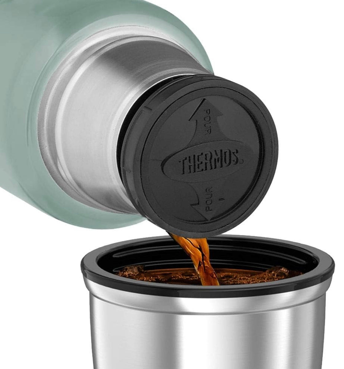 Thermos Flask Stainless Steel 1.2lr Duck Egg Colour – Hekede - Asian ...