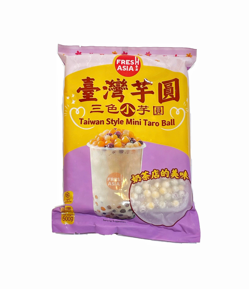 FRESHASIA Taiwan Style Mini Taro Ball 500g 香源台灣風味三色小芋圓 – Hekede - Asian ...