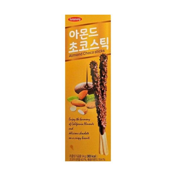Sunyoung Almond Choco Stick 54g *** Sunyoung 杏仁巧克力棒 – Hekede - Asian ...